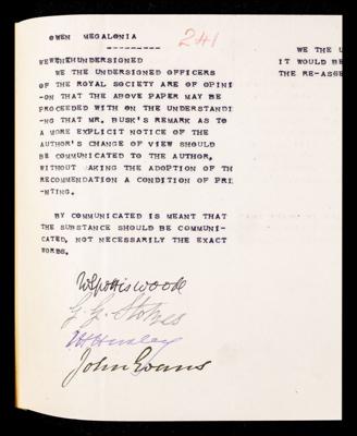 Referee's report by George Busk, on a paper 'Description of some ...