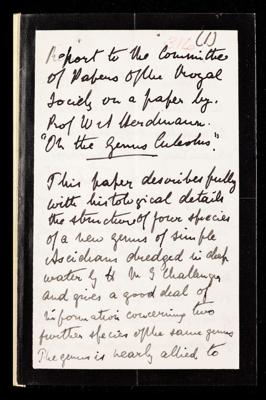 William Abbott Herdman | The Royal Society: Science in the Making