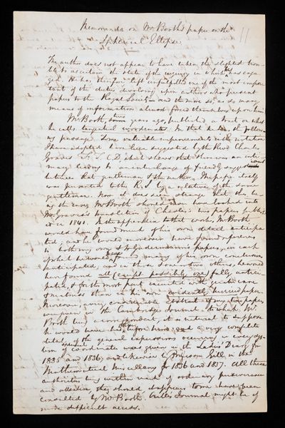 Referee's report by Benjamin Gompertz, on a paper 'On the rectification ...