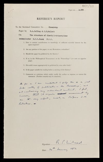 Reginald Patrick Linstead | The Royal Society: Science in the Making