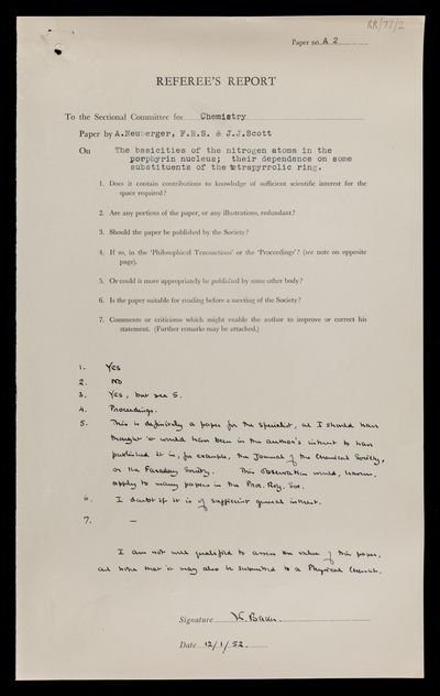 Wilson Baker | The Royal Society: Science in the Making