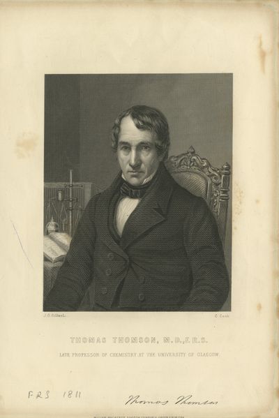 Thomas Thomson | The Royal Society: Science in the Making